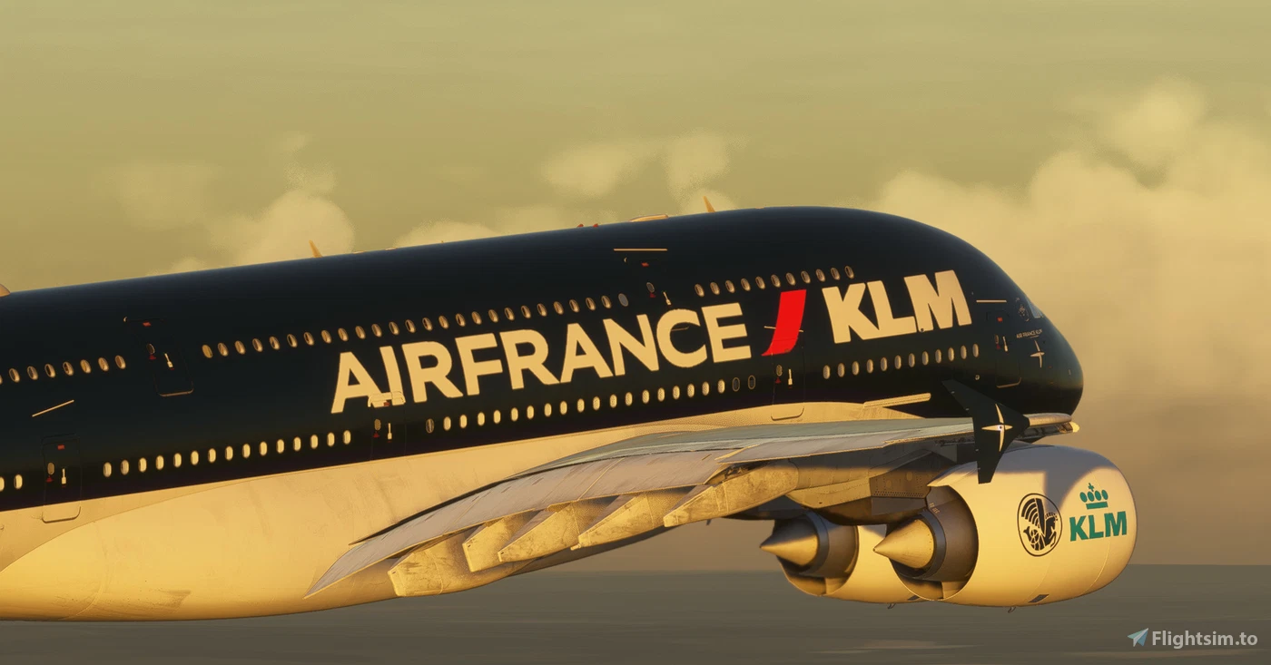 Air France KLM Virtual Airlines A380 für Microsoft Flight Simulator | MSFS