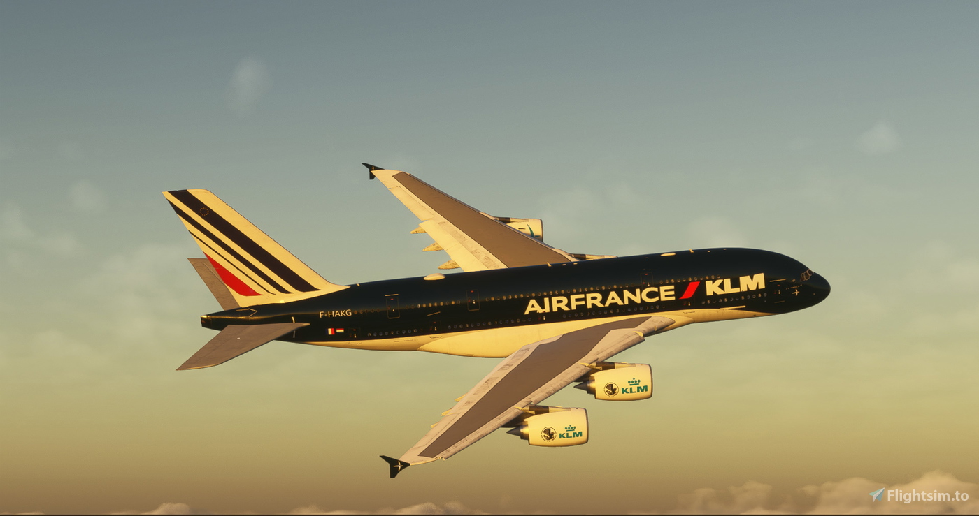 Air France KLM Virtual Airlines A380 für Microsoft Flight Simulator | MSFS