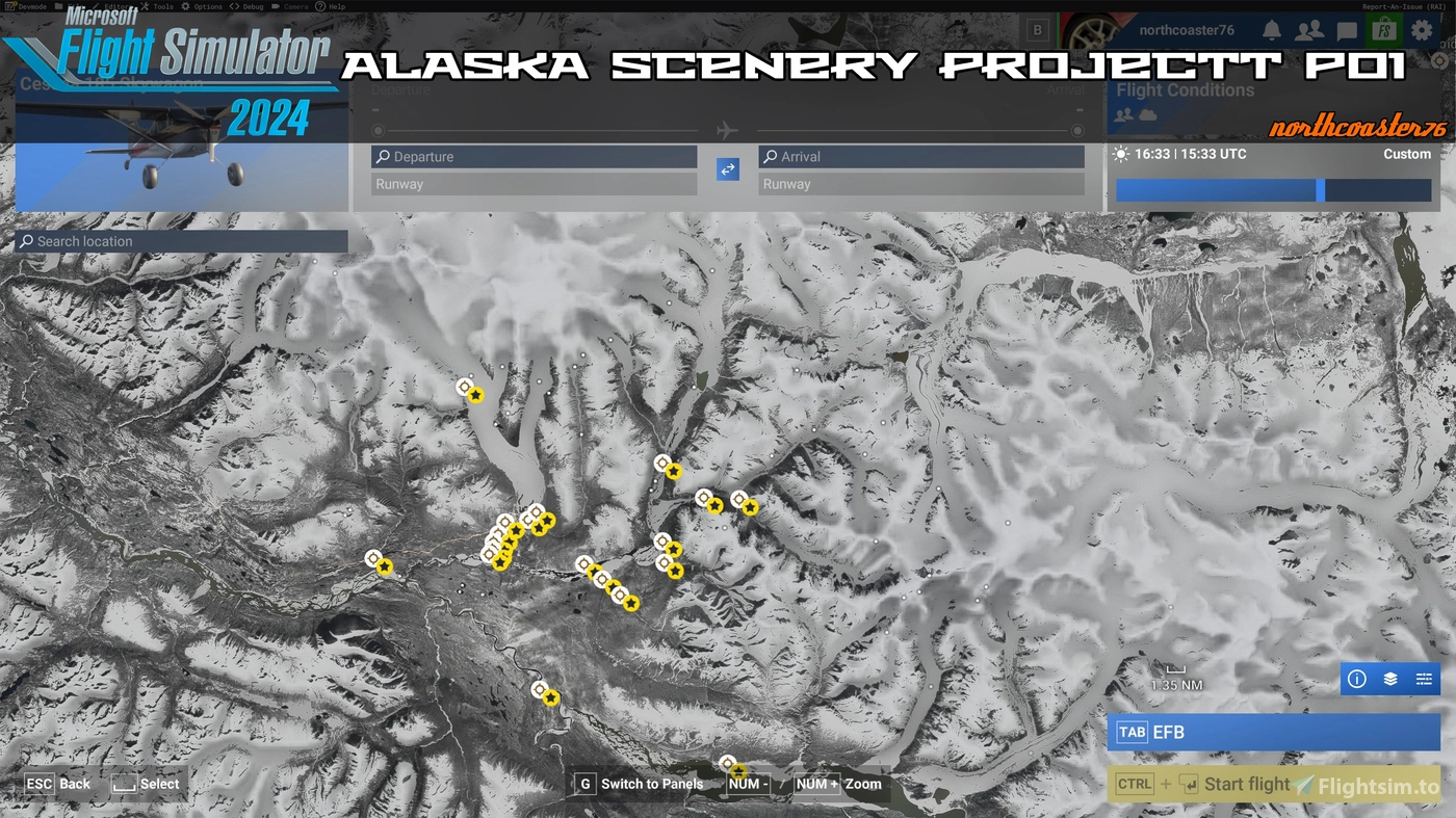 Alaska Scenery Project POI's für Microsoft Flight Simulator | MSFS