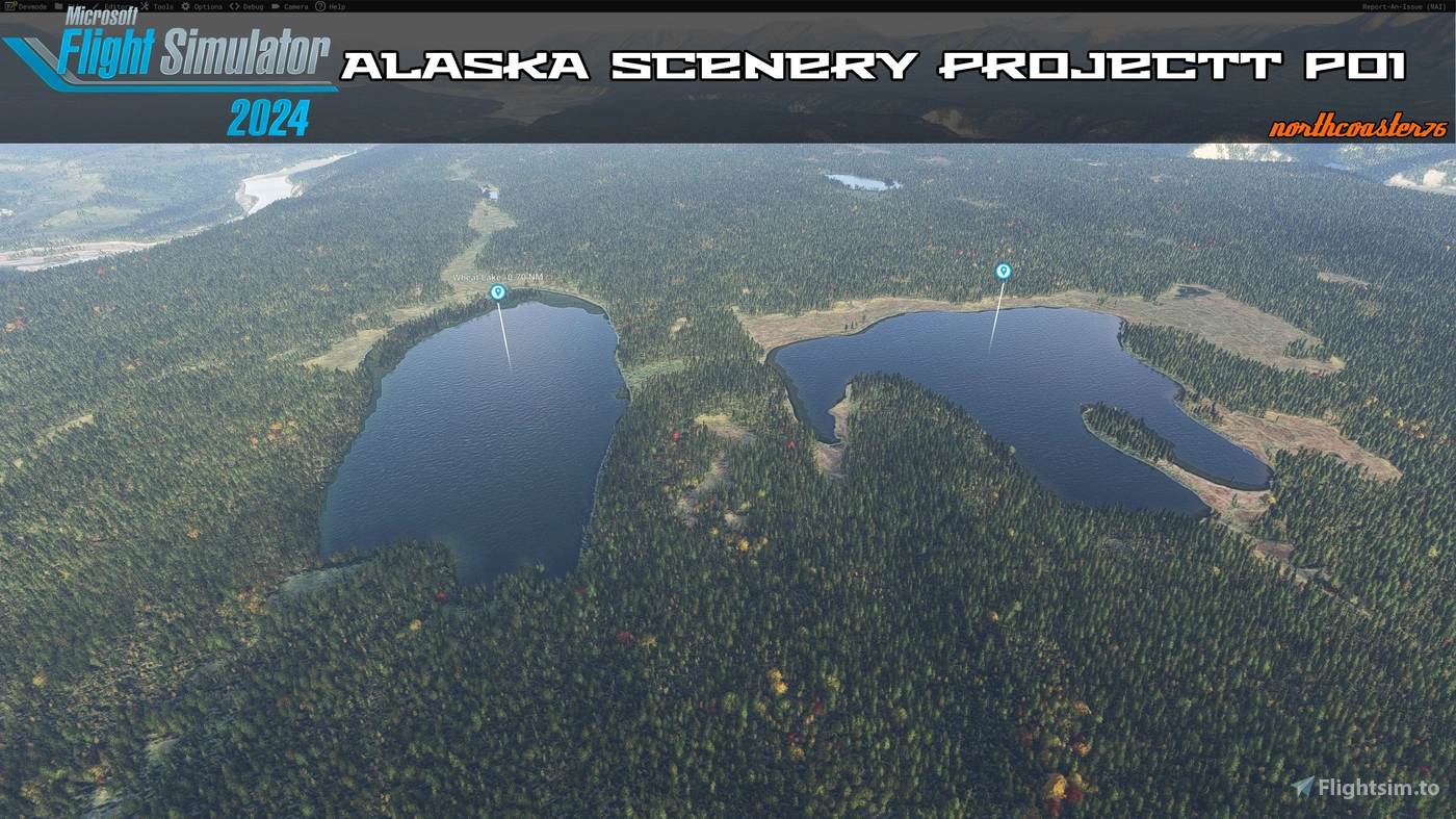 Alaska Scenery Project POI's für Microsoft Flight Simulator | MSFS