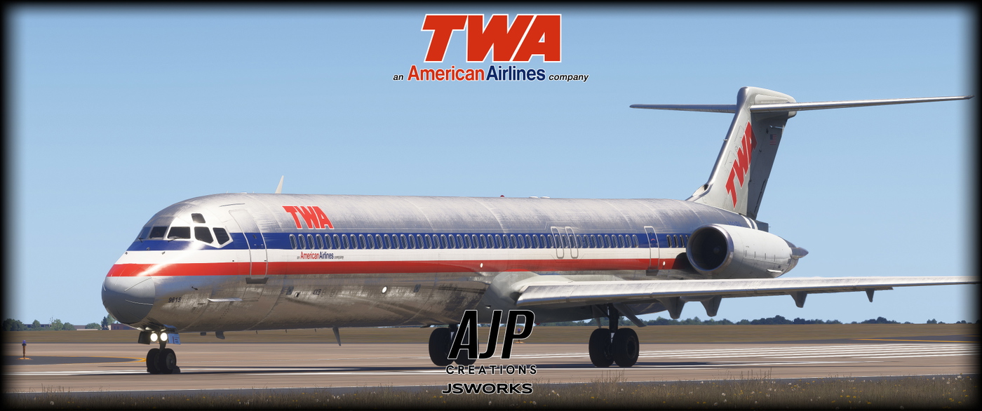 American Airlines - TWA Hybrid Livery 2-Pack - McDonnell-Douglas MD-80 ...