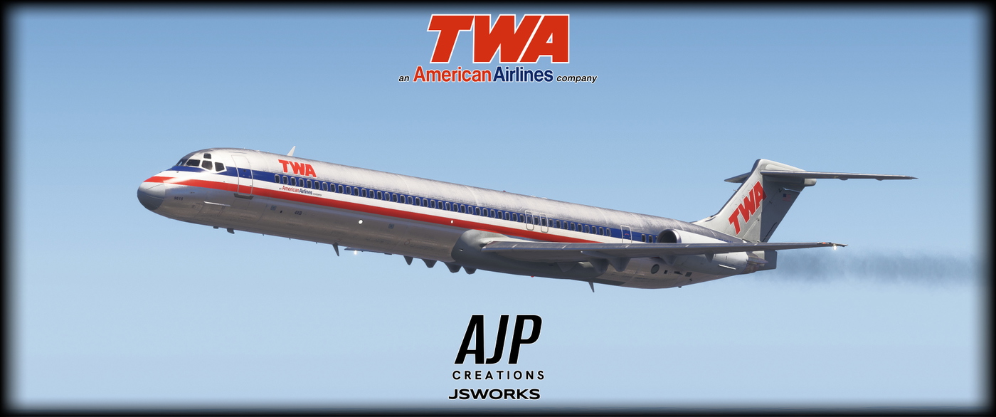 American Airlines - TWA Hybrid Livery 2-Pack - McDonnell-Douglas MD-80 ...