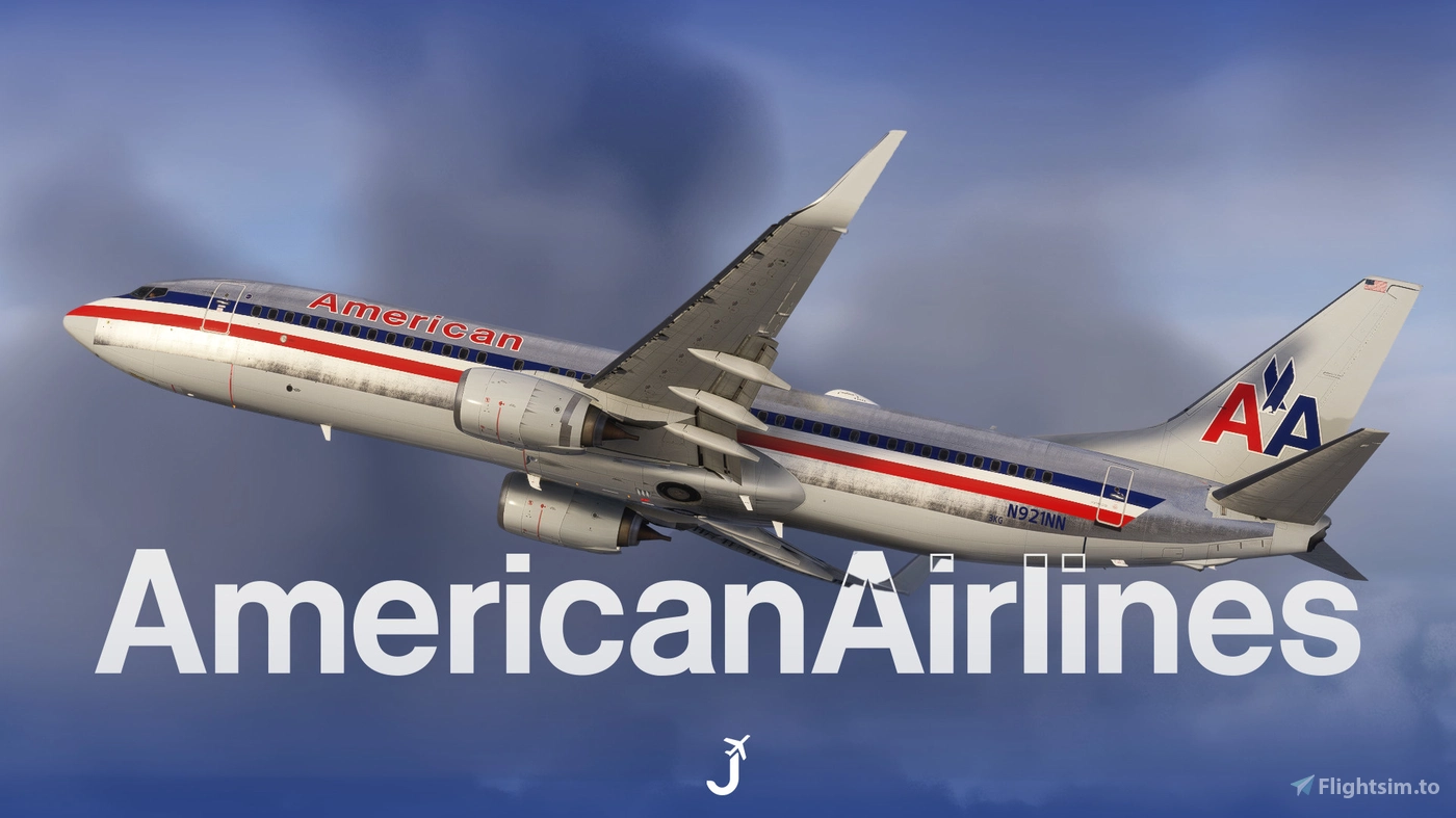 American Airlines 'Legacy Heritage' | w/Cabin | PMDG 737-823 对于 ...