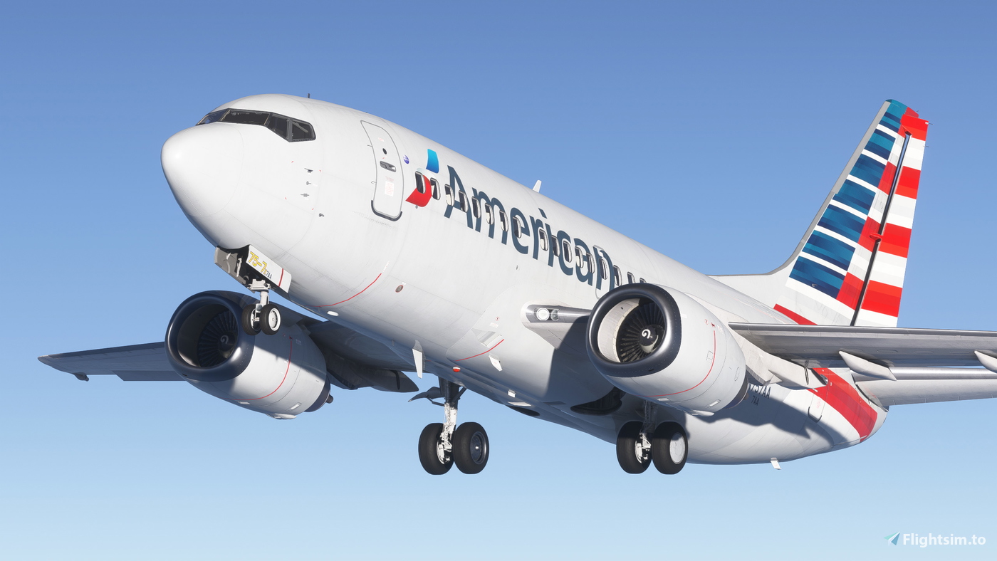 American Airlines N757AA Fictional Livery CSS Boeing 737-500 - 8K per ...