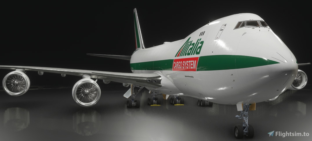 Asobo 747-8 Alitalia Cargo for Microsoft Flight Simulator | MSFS