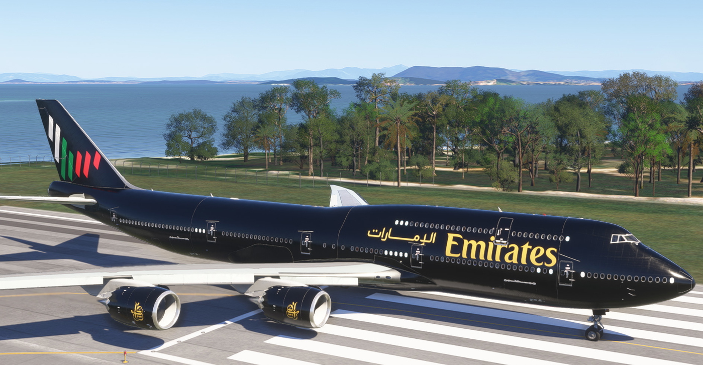 Asobo 747-8i Emirates concept per Microsoft Flight Simulator | MSFS