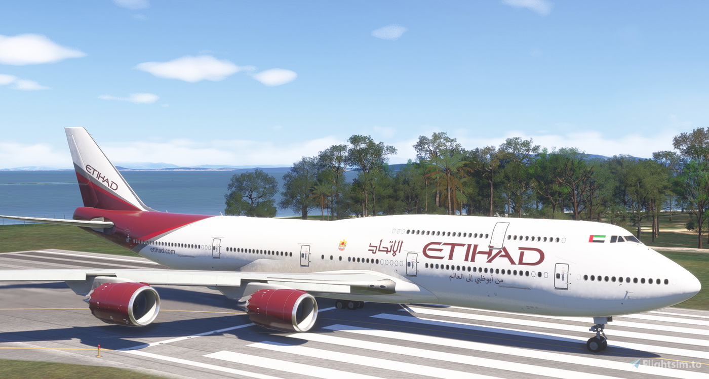 Asobo 747-8i Etihad concept para Microsoft Flight Simulator | MSFS