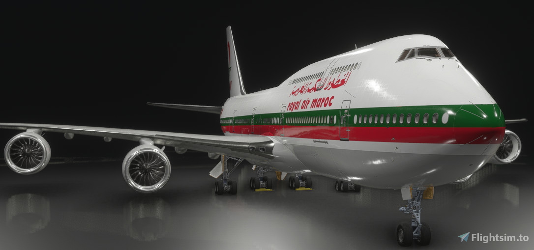 Asobo 747-8i Royal Air Maroc for Microsoft Flight Simulator | MSFS
