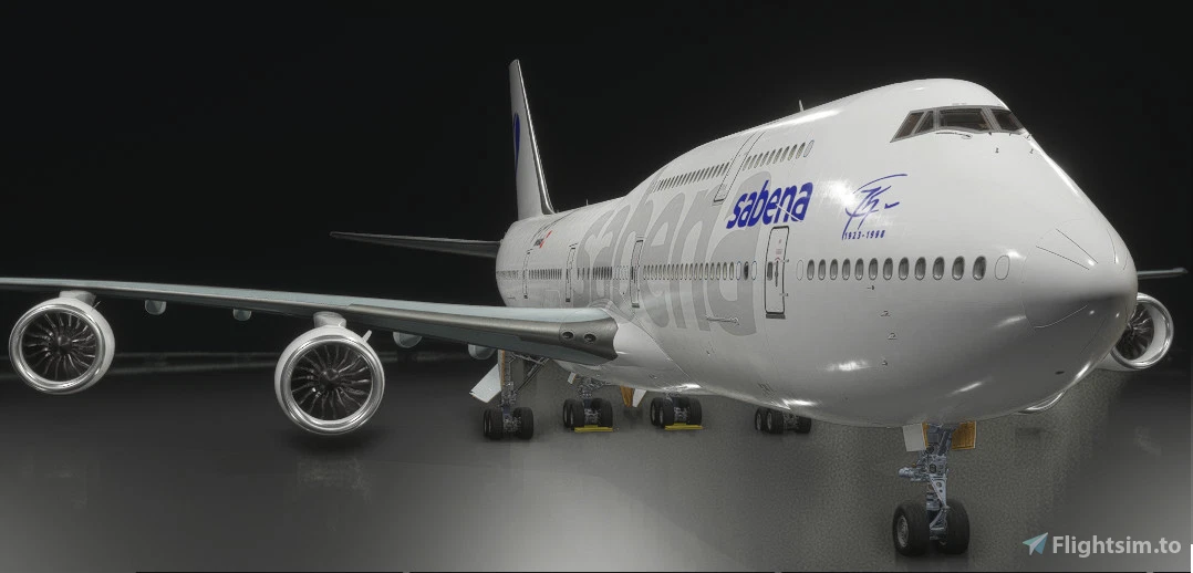 Asobo 747-8i Sabena para Microsoft Flight Simulator | MSFS