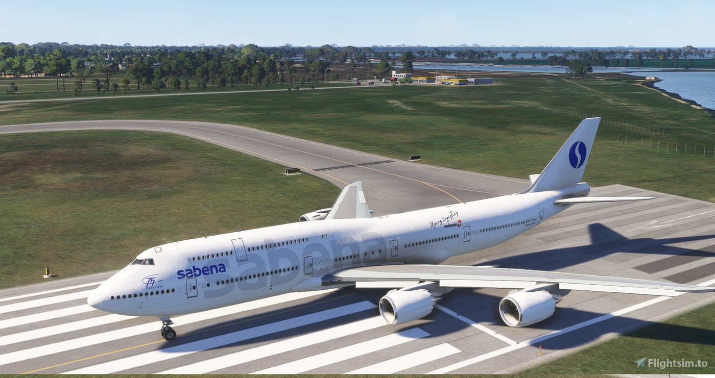 Asobo 747-8i Sabena voor Microsoft Flight Simulator | MSFS