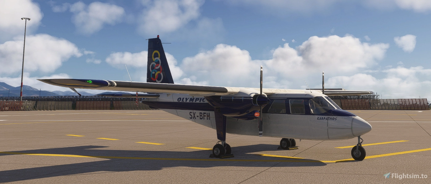 BBS BN2 Islander Olympic (SX-BFH) for Microsoft Flight Simulator | MSFS