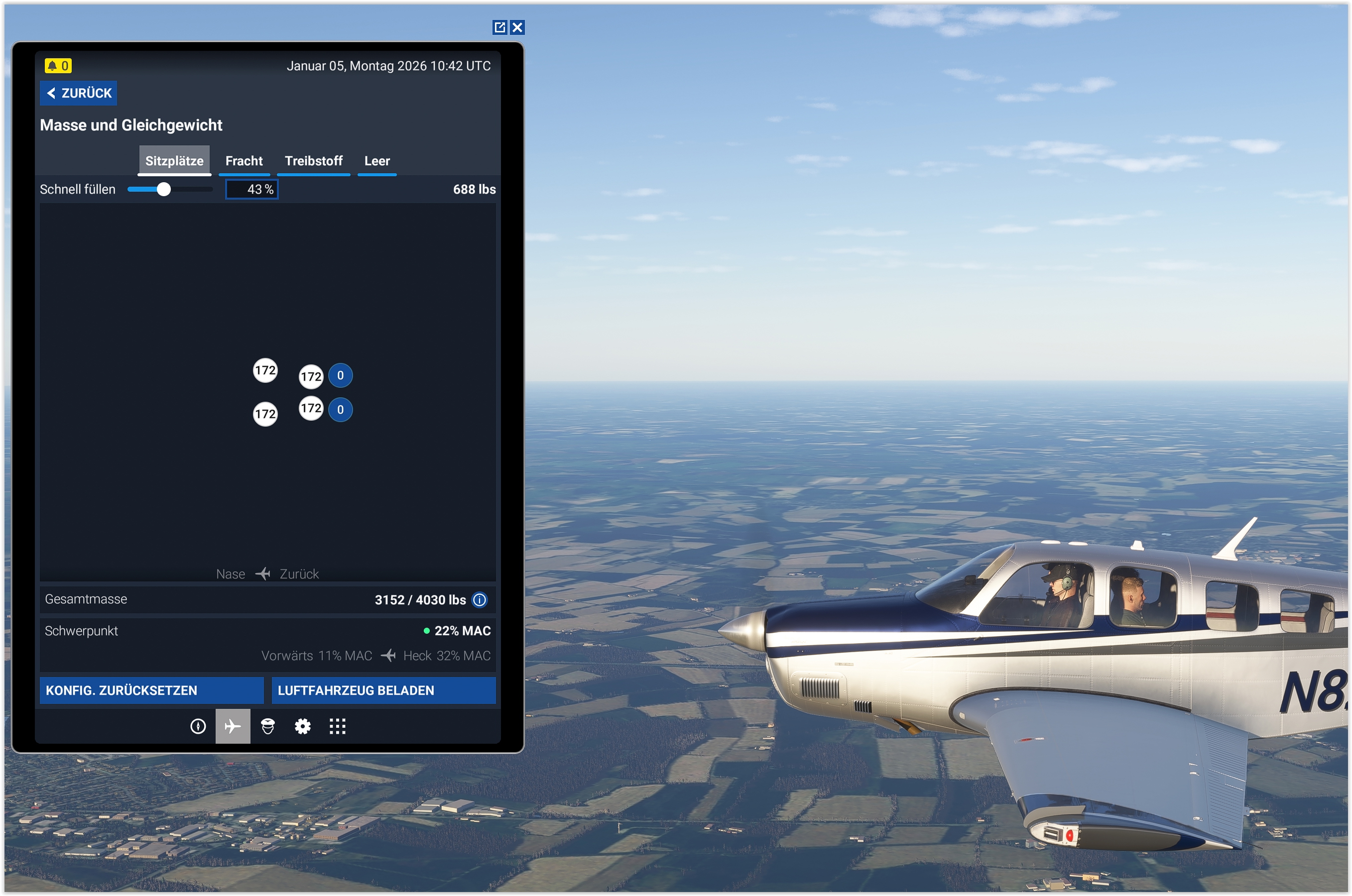 Black Square Bonanza Professional Passenger Mod for FS2024 - MSFS Add ...