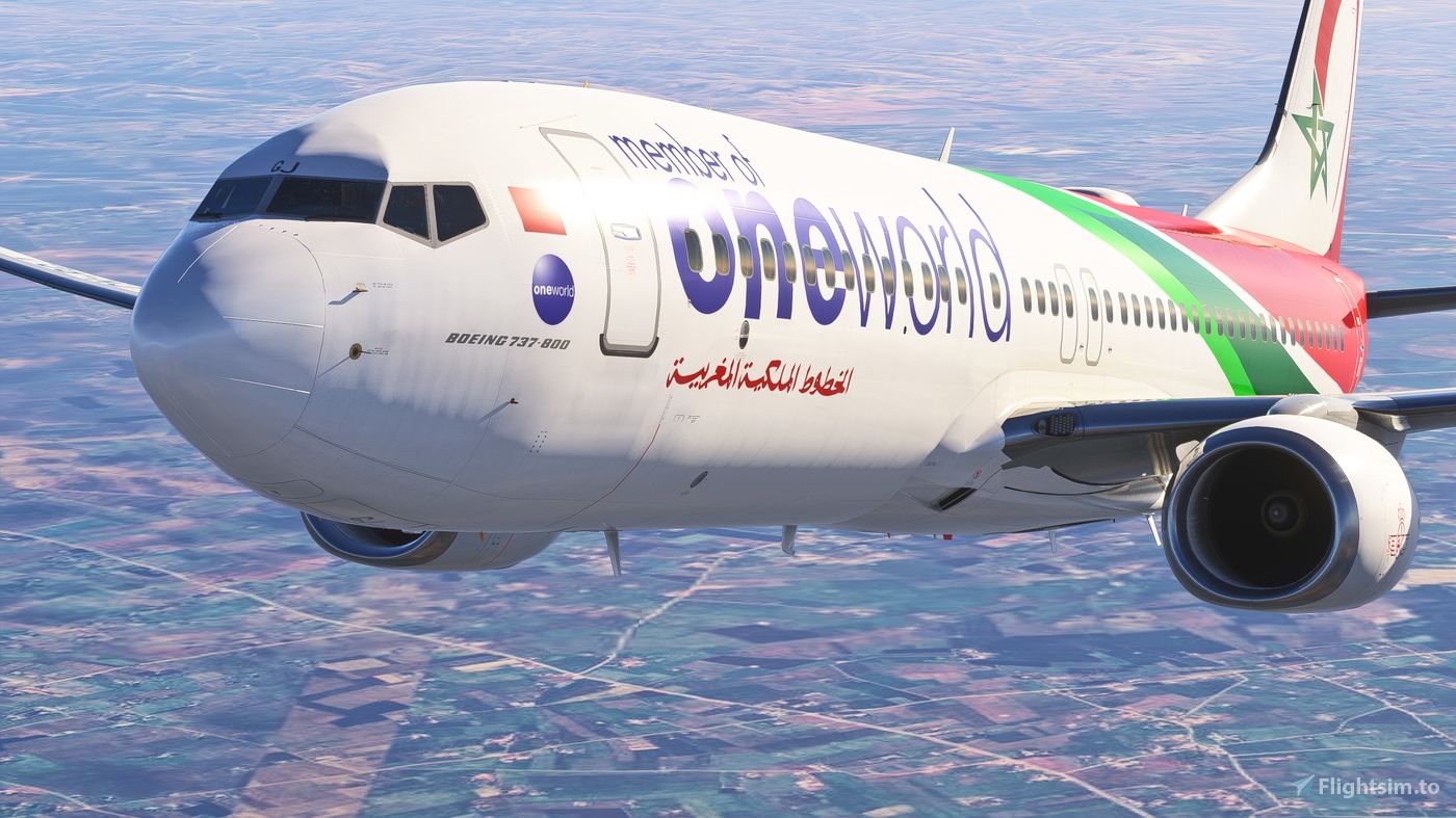 Boeing 737-800 Royal Air Maroc (CN-RGJ) pour Microsoft Flight Simulator ...