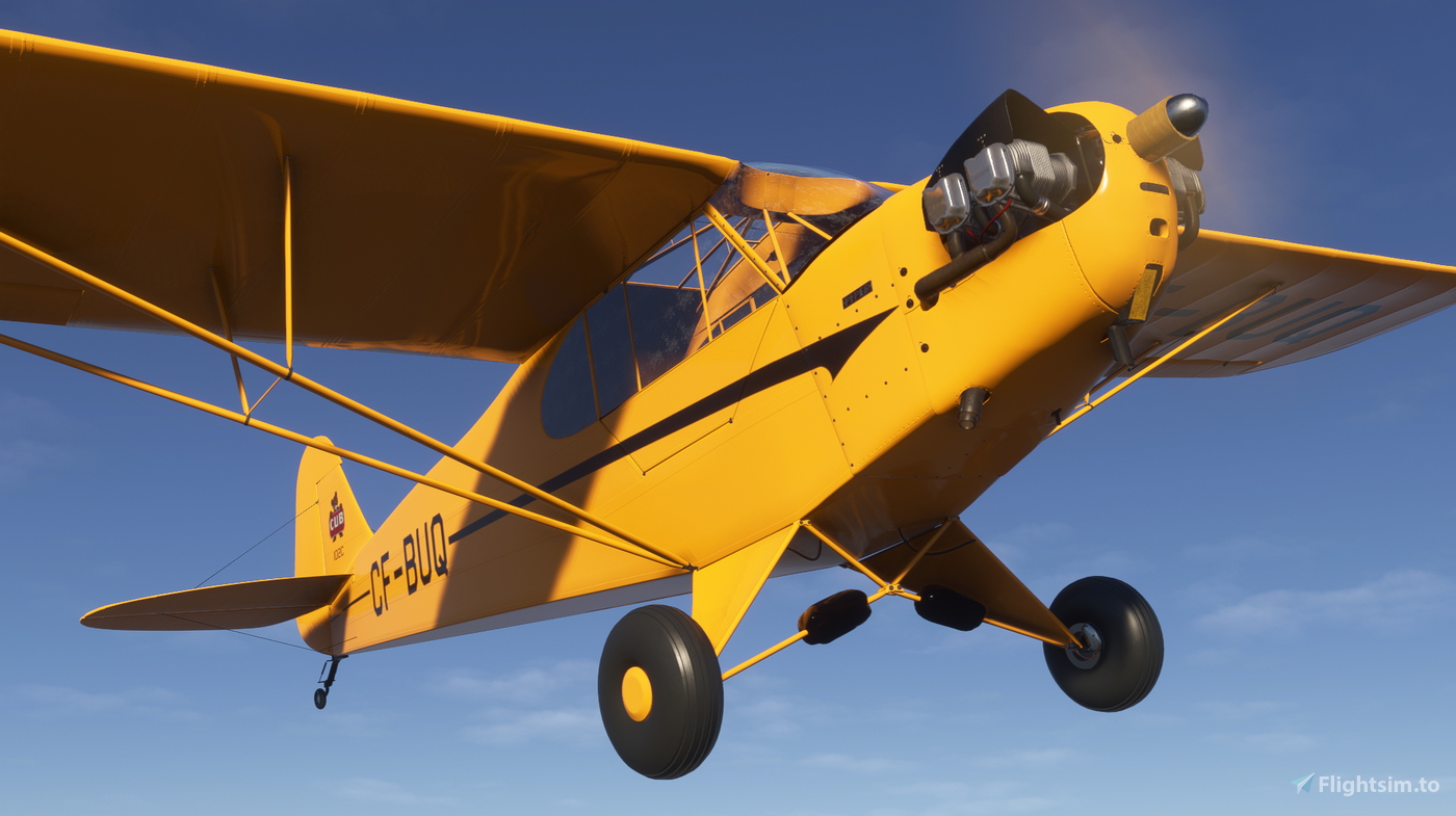 CAS Piper Cub - CF-BUQ - 2024 para Microsoft Flight Simulator | MSFS