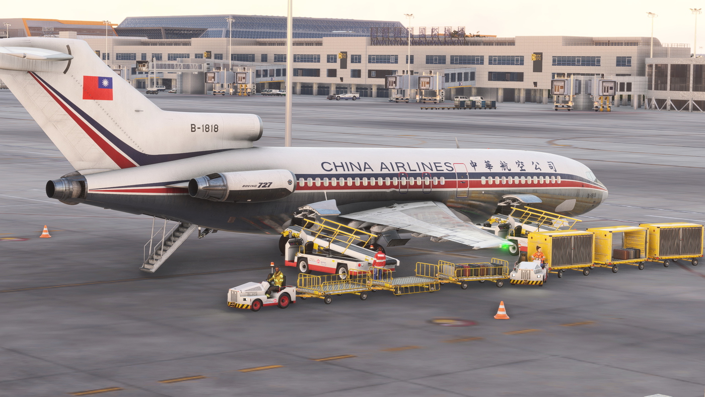 China Airlines 727-100 (B-1818) | FlightSim Studio B727 для Microsoft ...