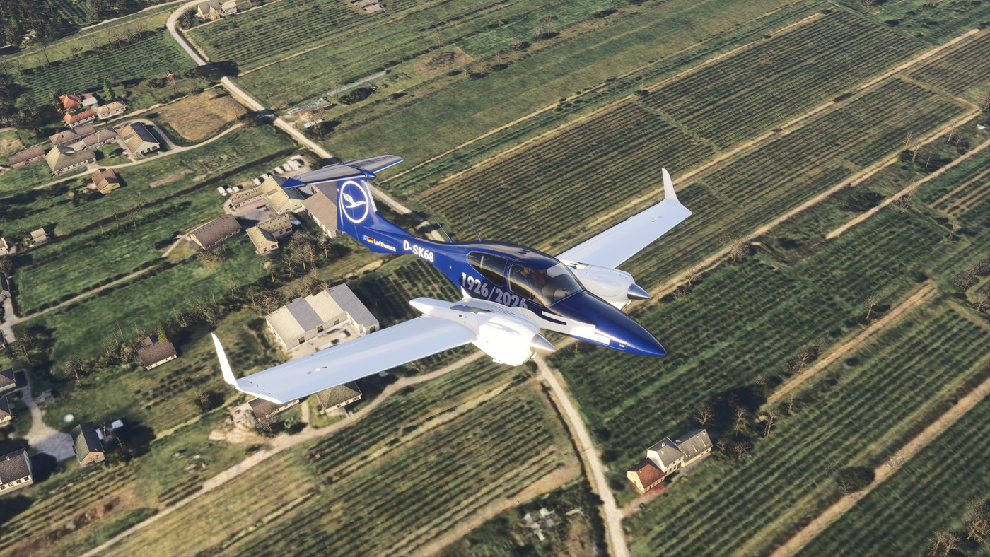 Cows DA42 - Lufthansa 100 years Aniversary Livery with Dynamic Registry ...