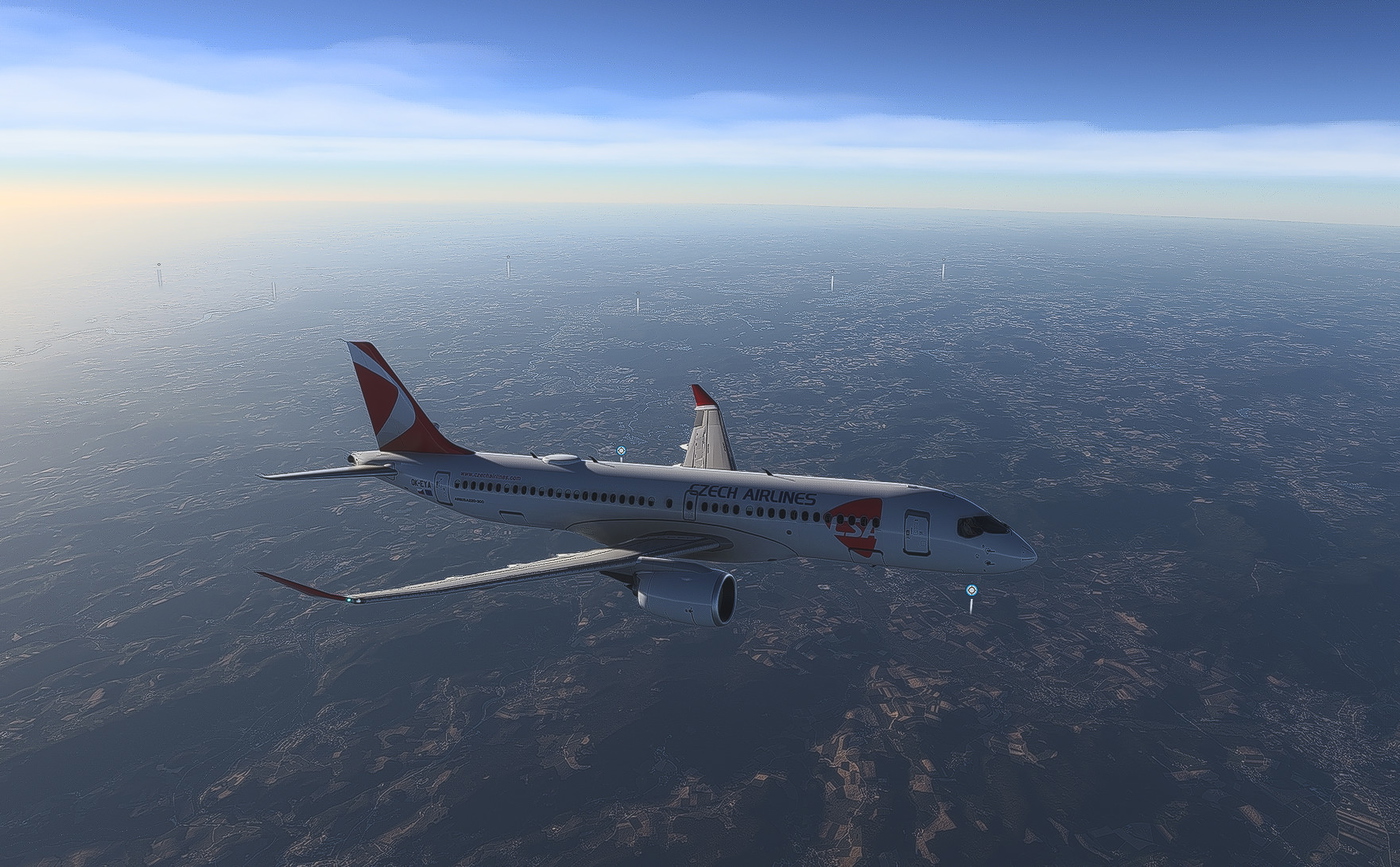 Czech Airlines A220-300 (OK-EYA) для Microsoft Flight Simulator | MSFS
