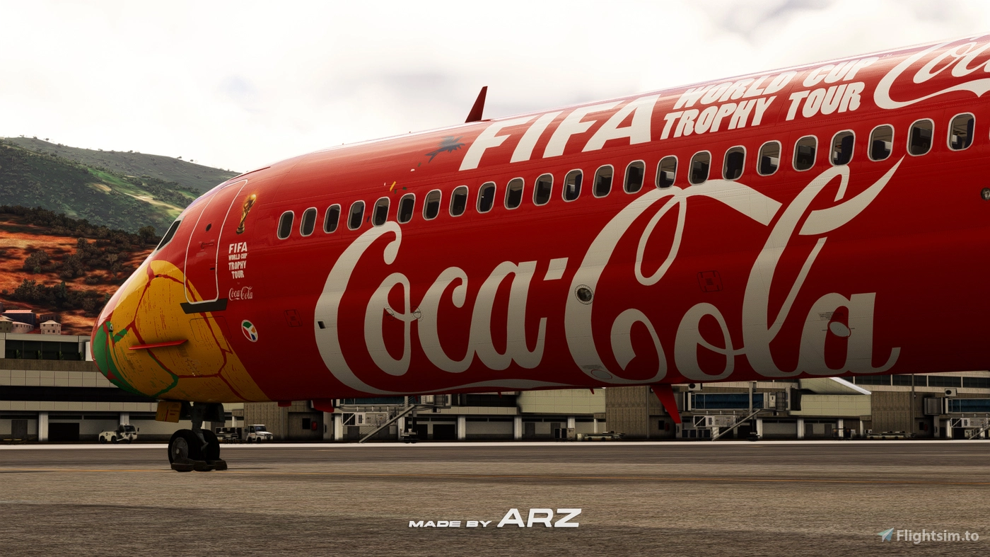 DAT FIFA World Cup OY-RUE | MaddogX (20th) MD83 | Custom Cockpit for ...