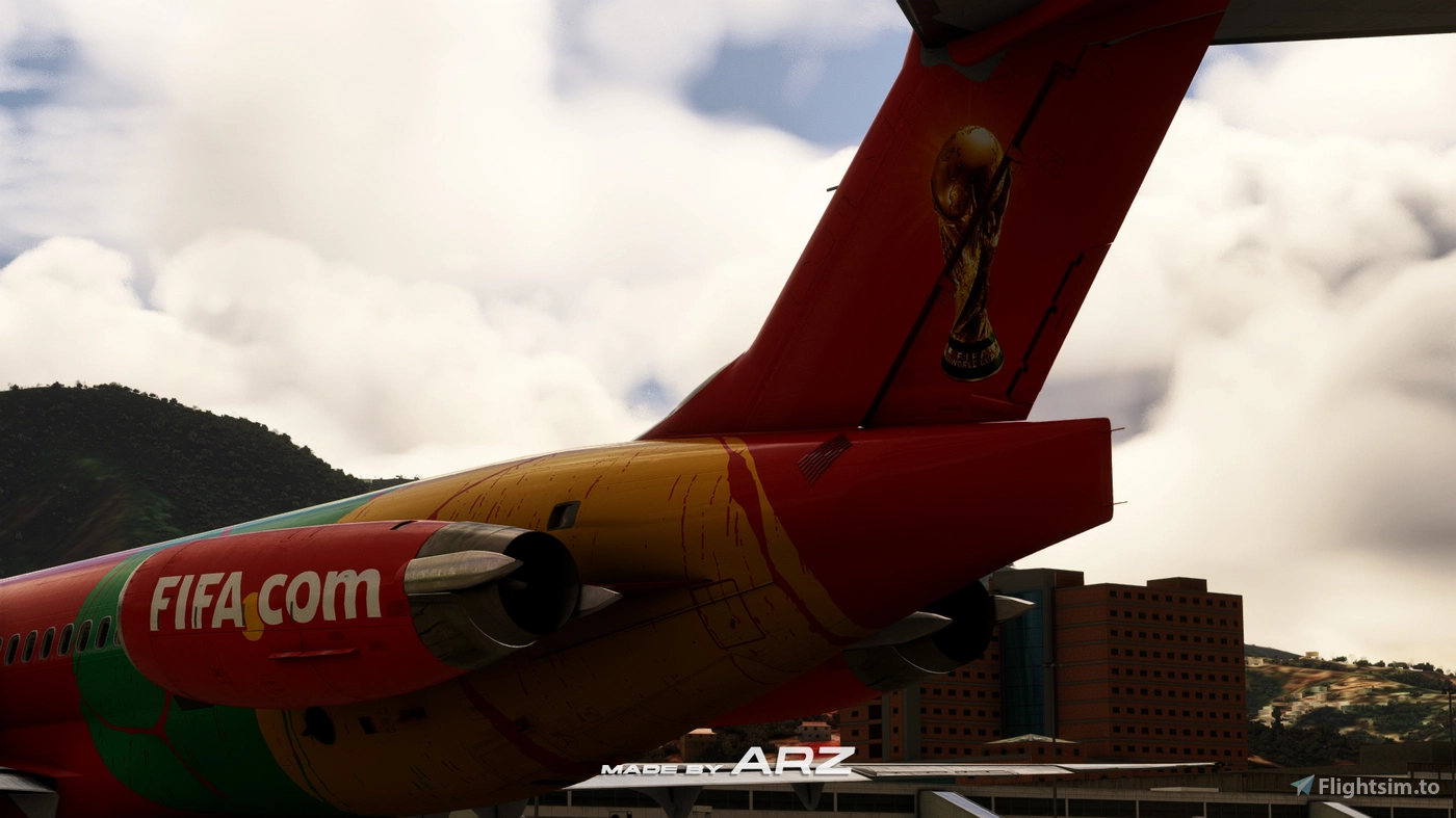 DAT FIFA World Cup OY-RUE | MaddogX (20th) MD83 | Custom Cockpit für ...