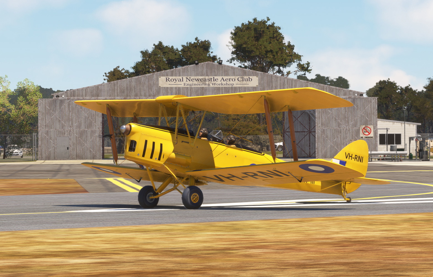 De Havilland DH.82A Tiger Moth VH-RNI 对于 Microsoft Flight Simulator | MSFS