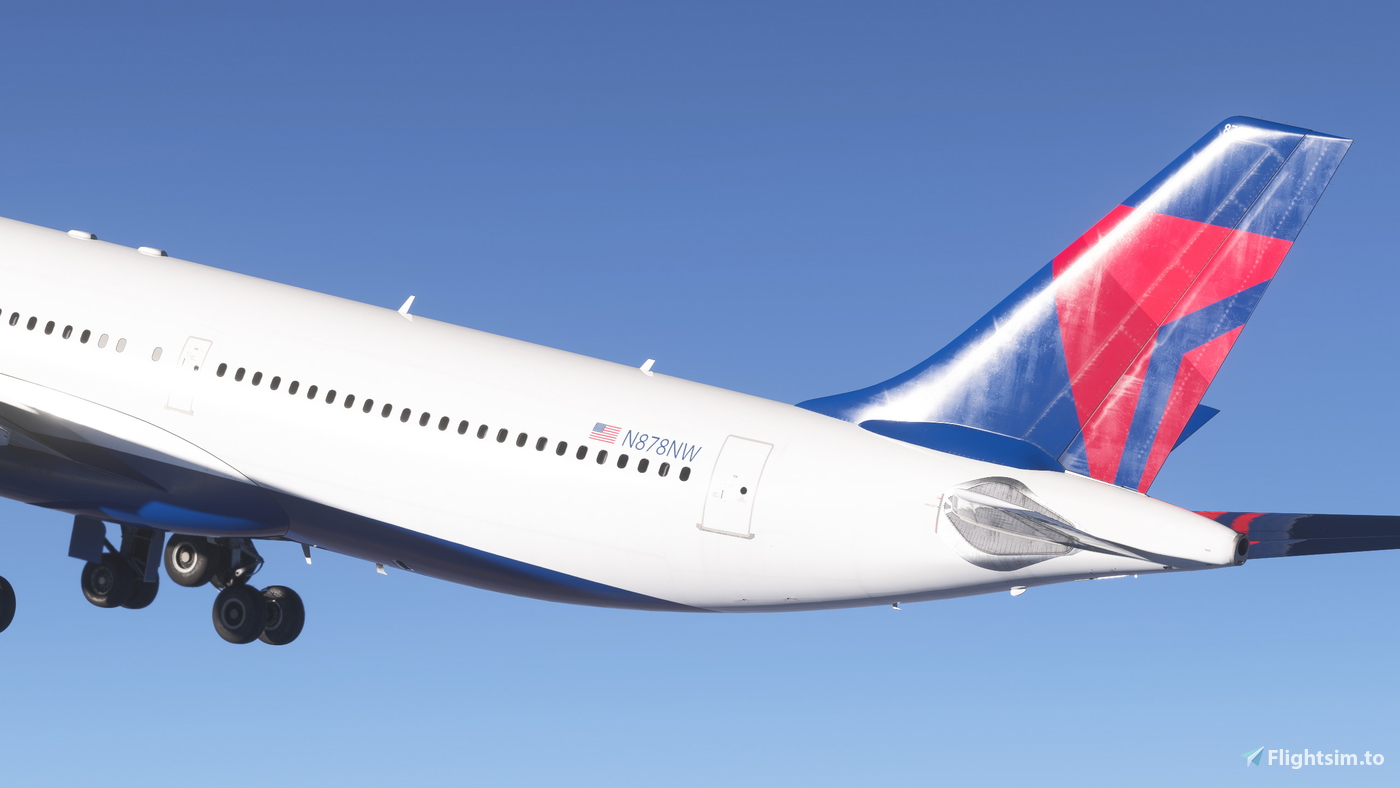 Delta Airlines N878NW Fictional iniBuilds Airbus A340 - 8K for ...
