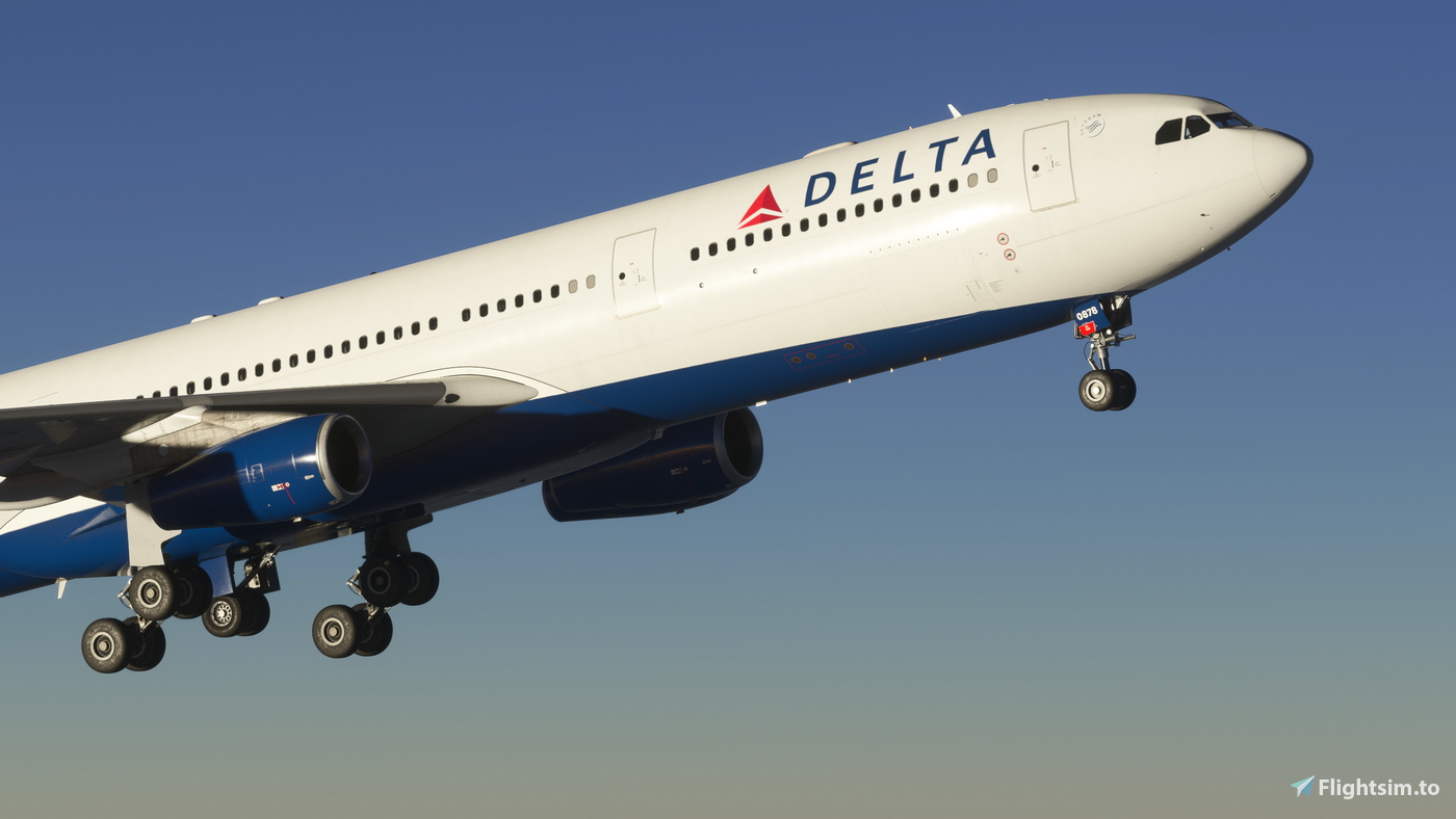 Delta Airlines N878NW Fictional iniBuilds Airbus A340 - 8K for ...