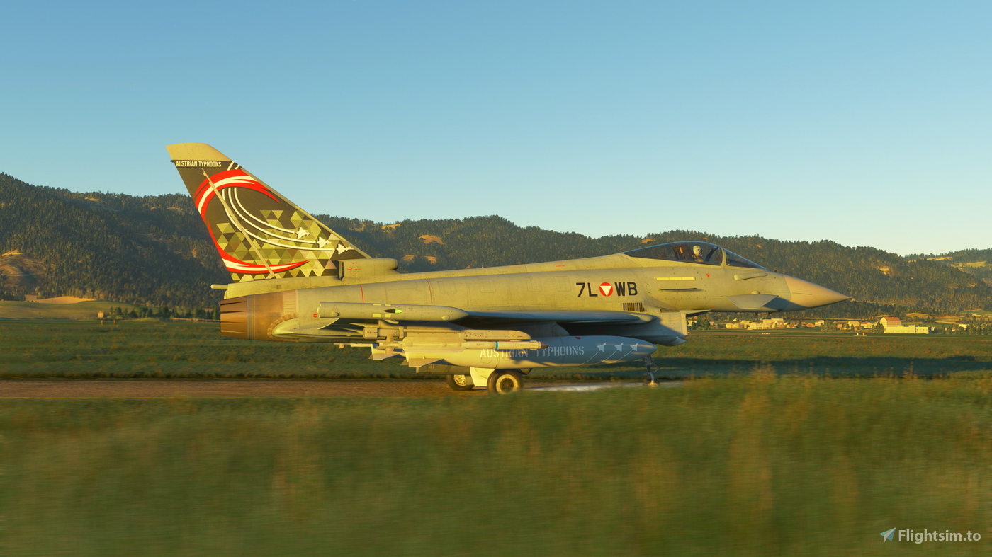 EFA Typhoon - IndiaFoxtEcho Austrian Air Force 7L-WB for Microsoft ...