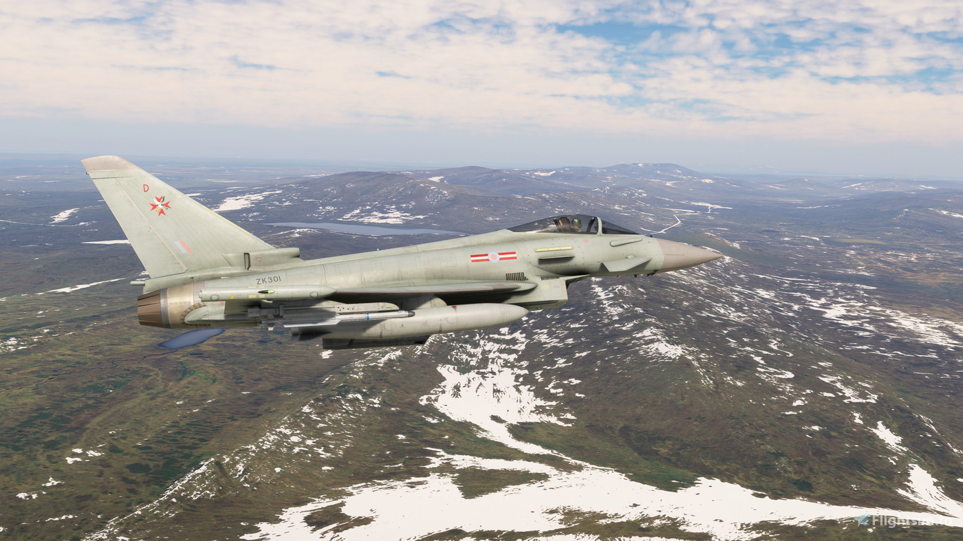 EFA Typhoon - IndiaFoxtEcho RAF ZK301 para Microsoft Flight Simulator ...