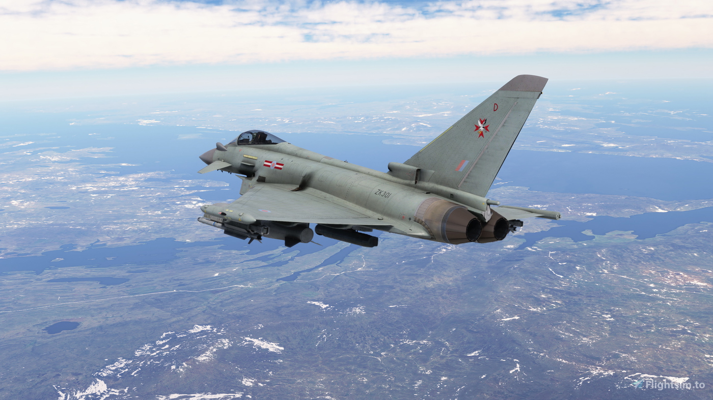 EFA Typhoon - IndiaFoxtEcho RAF ZK301 für Microsoft Flight Simulator | MSFS