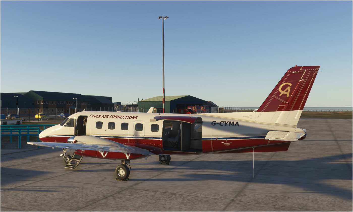 Embraer 110P Bandeirante Livery Cyber Air (VA) 对于 Microsoft Flight ...