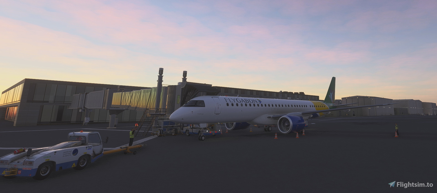 Embraer E195-E2 Fly Gabon (TR-TCB) for Microsoft Flight Simulator | MSFS