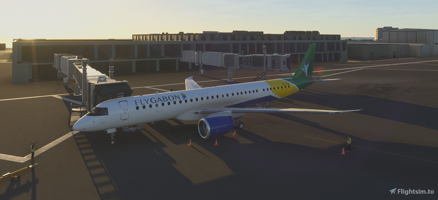Embraer E195-E2 Fly Gabon (TR-TCB) for Microsoft Flight Simulator | MSFS