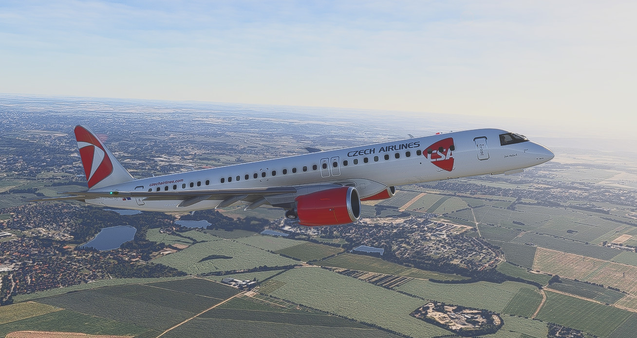 Embraer E195-E2 Czech Airlines (OK-JAN) pour Microsoft Flight Simulator ...