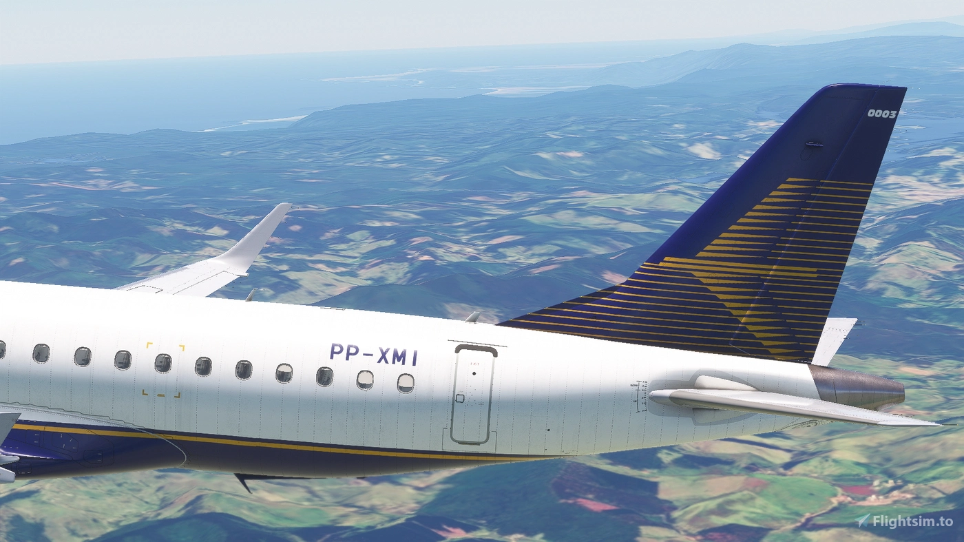 Embraer "House Colors" PP-XMI Embraer 190 |w/Cabin 对于 Microsoft Flight ...