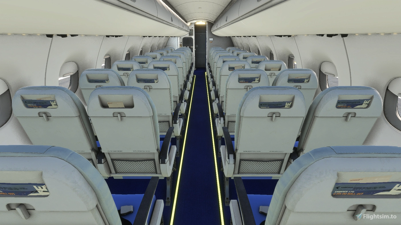 Embraer "House Colors" PP-XMI Embraer 190 |w/Cabin for Microsoft Flight ...