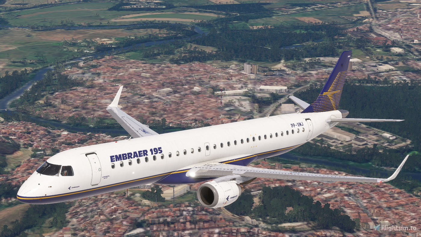 Embraer "House Colors" PP-XMJ | w/Cabin für Microsoft Flight Simulator ...