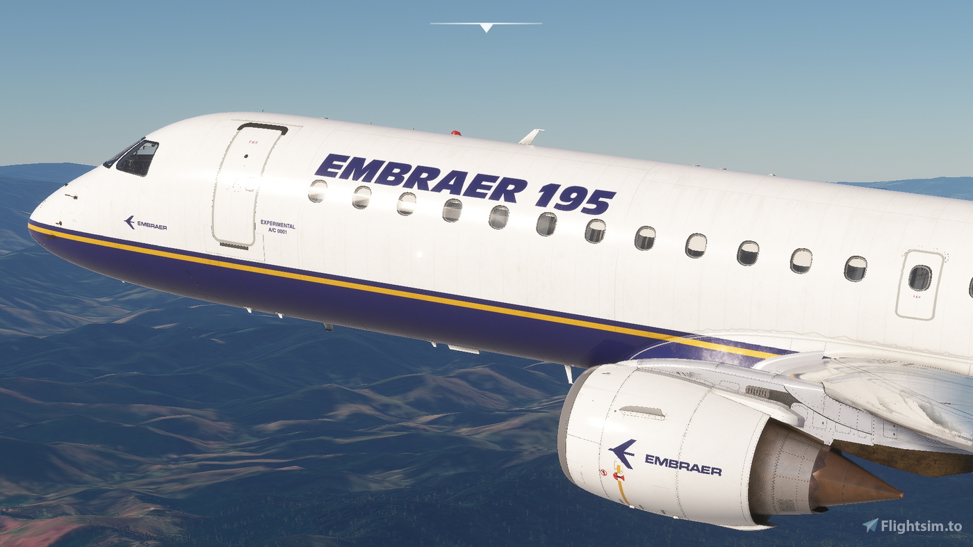 Embraer "House Colors" PP-XMJ | w/Cabin für Microsoft Flight Simulator ...