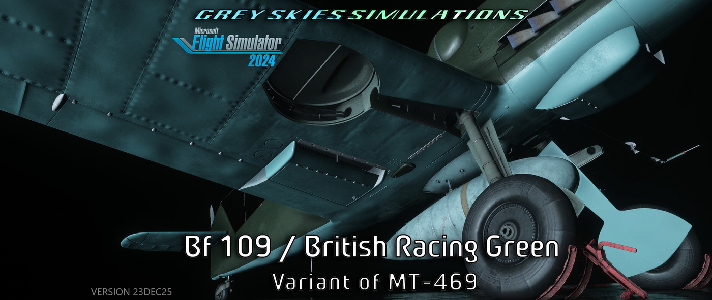 British Racing Green livery for the FlyingIron Bf 109G-6 para Microsoft ...