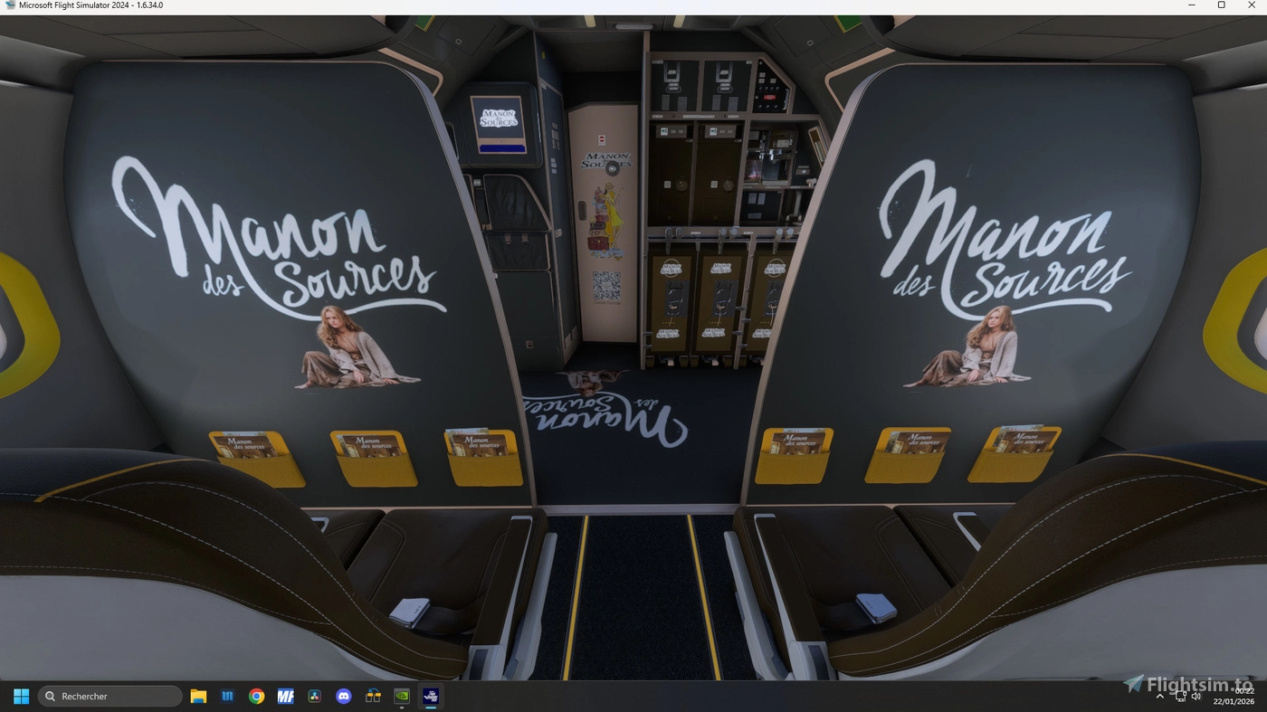 Fenix A320 -The white and brown plane - Manon Des Sources voor ...