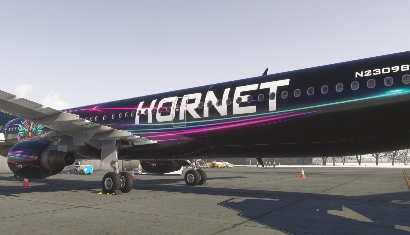 Fenix A321 Hornet livery pro Microsoft Flight Simulator | MSFS