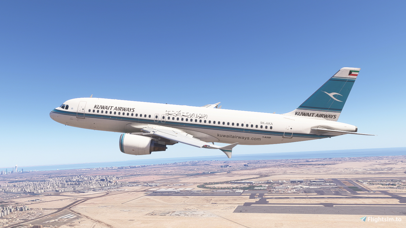 Fenixsim A320 (CFM) | Kuwait Airways 9K-AKA (90's Livery) | w/Cabin ...