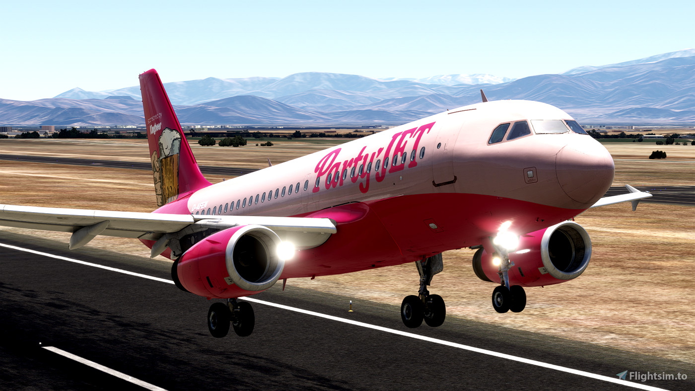 Fictional PartyJET Livery – Fenix A319 IAE [D-AFEN] for Microsoft ...