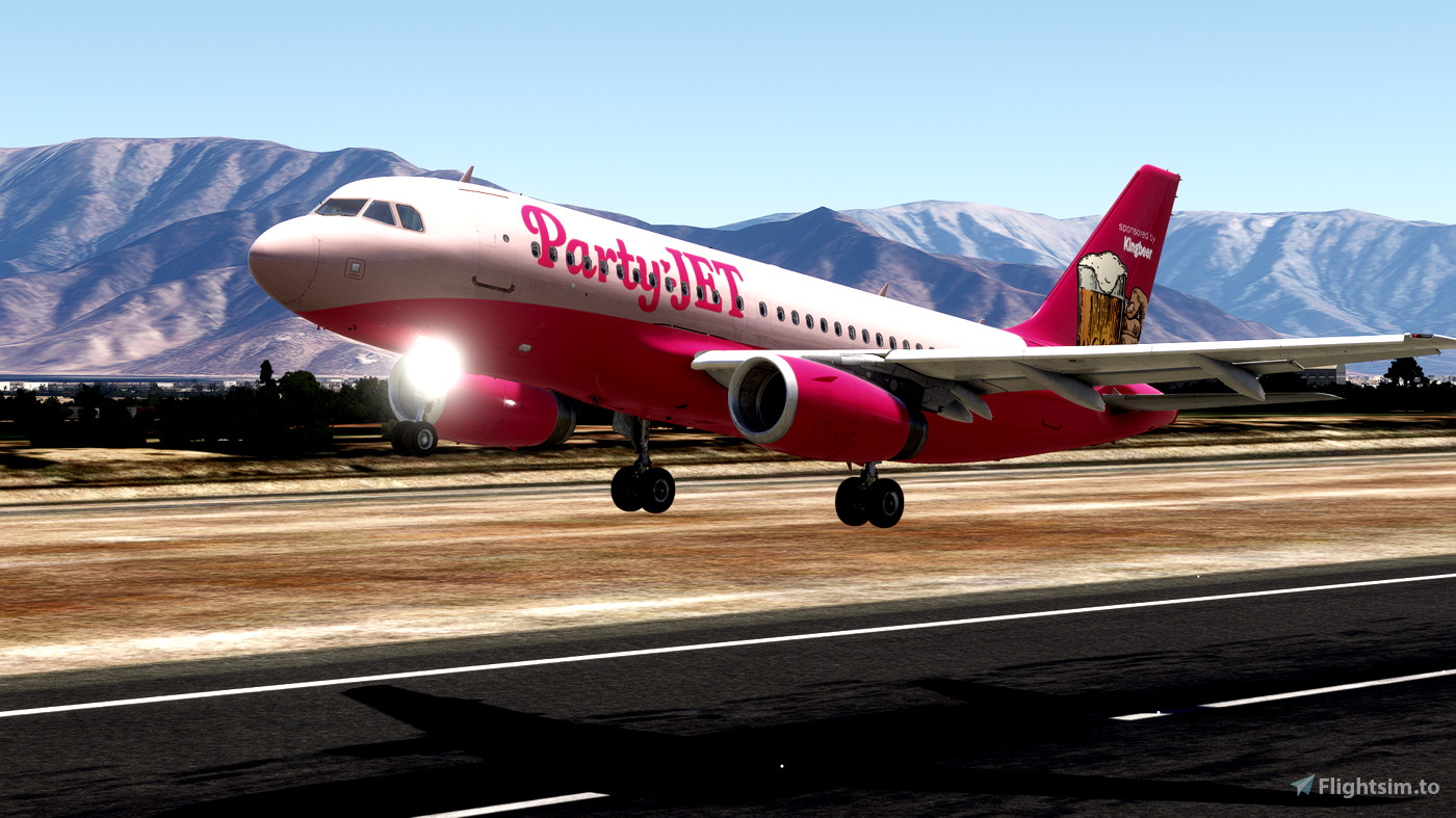 Fictional PartyJET Livery – Fenix A319 IAE [D-AFEN] for Microsoft ...