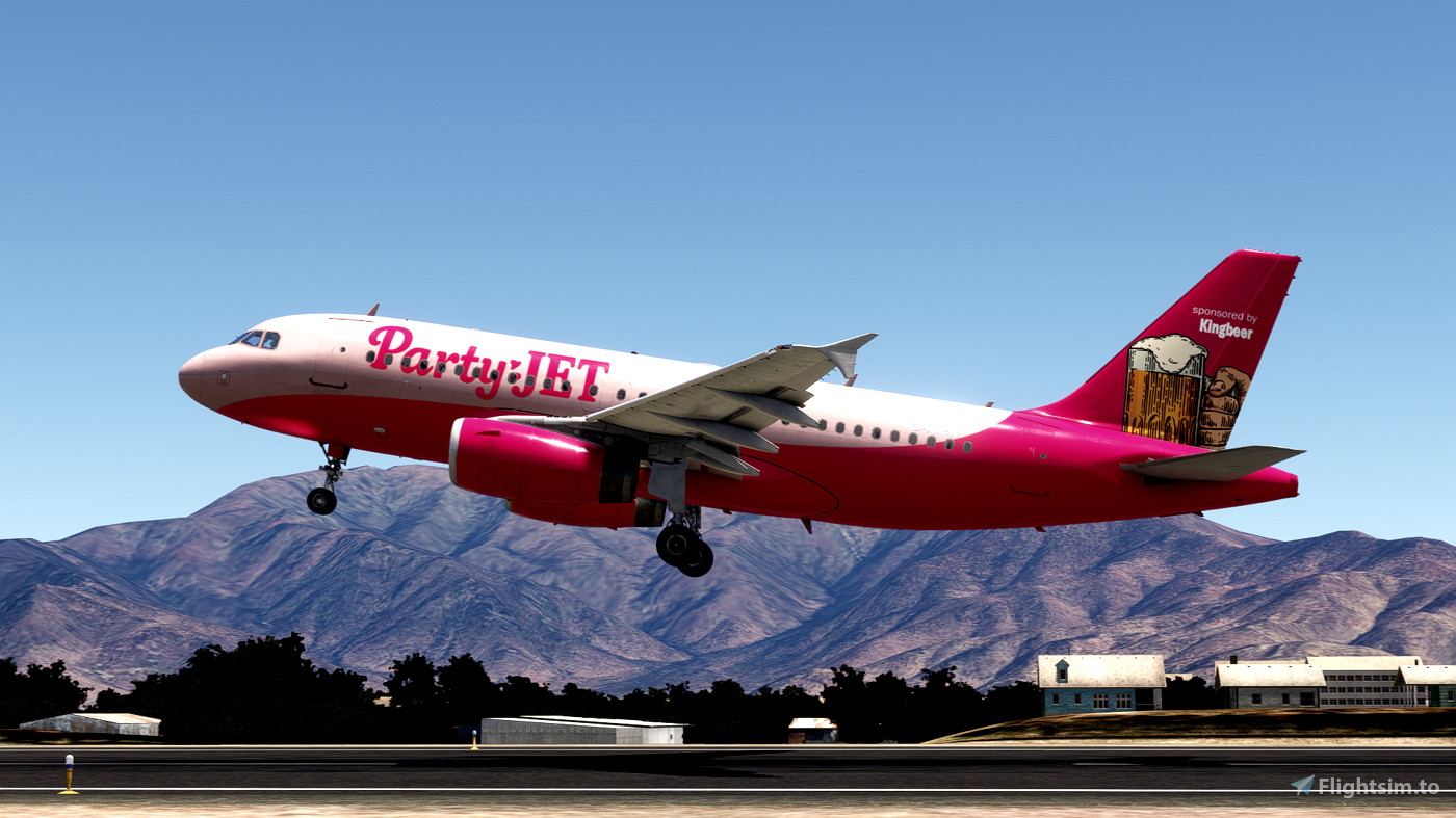 Fictional PartyJET Livery – Fenix A319 IAE [D-AFEN] for Microsoft ...