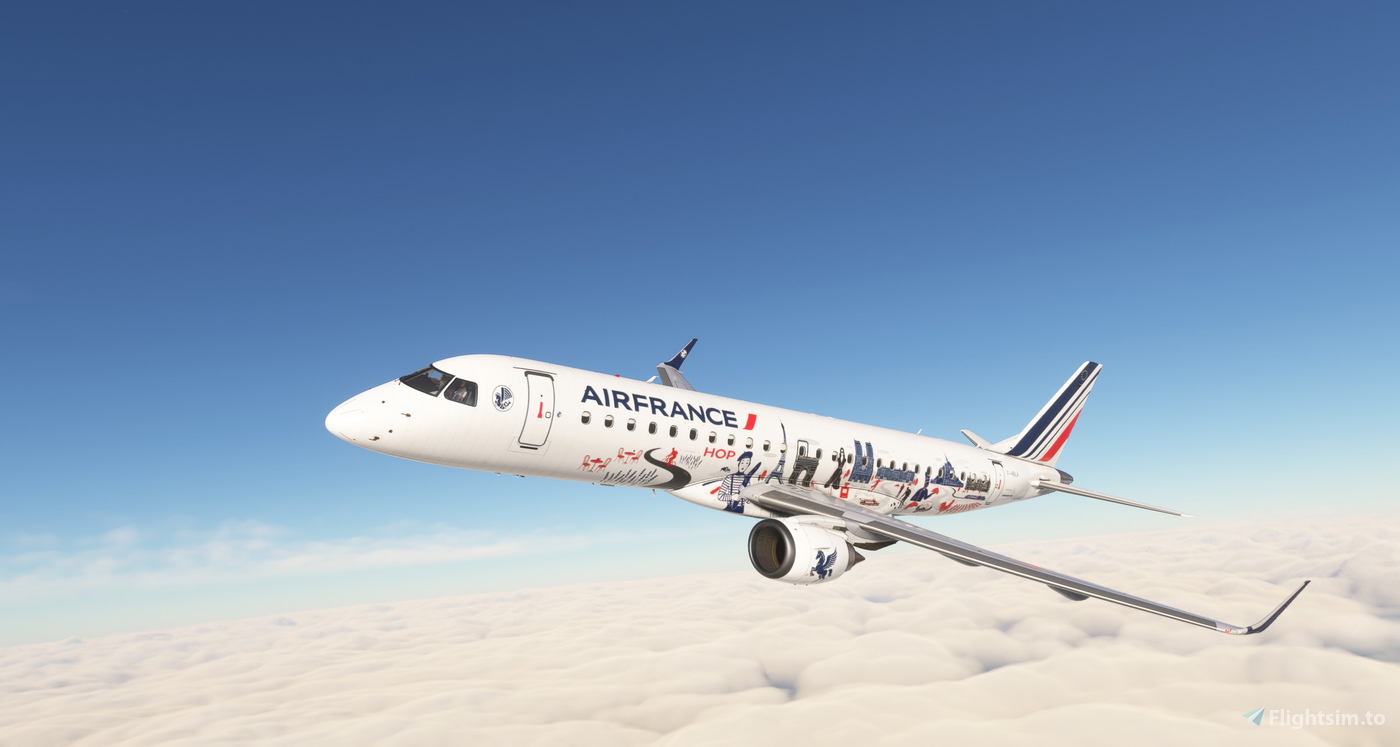 FlightSim Studio - E190 - Air France HOP 'French Wanderlust' (SWISS ...