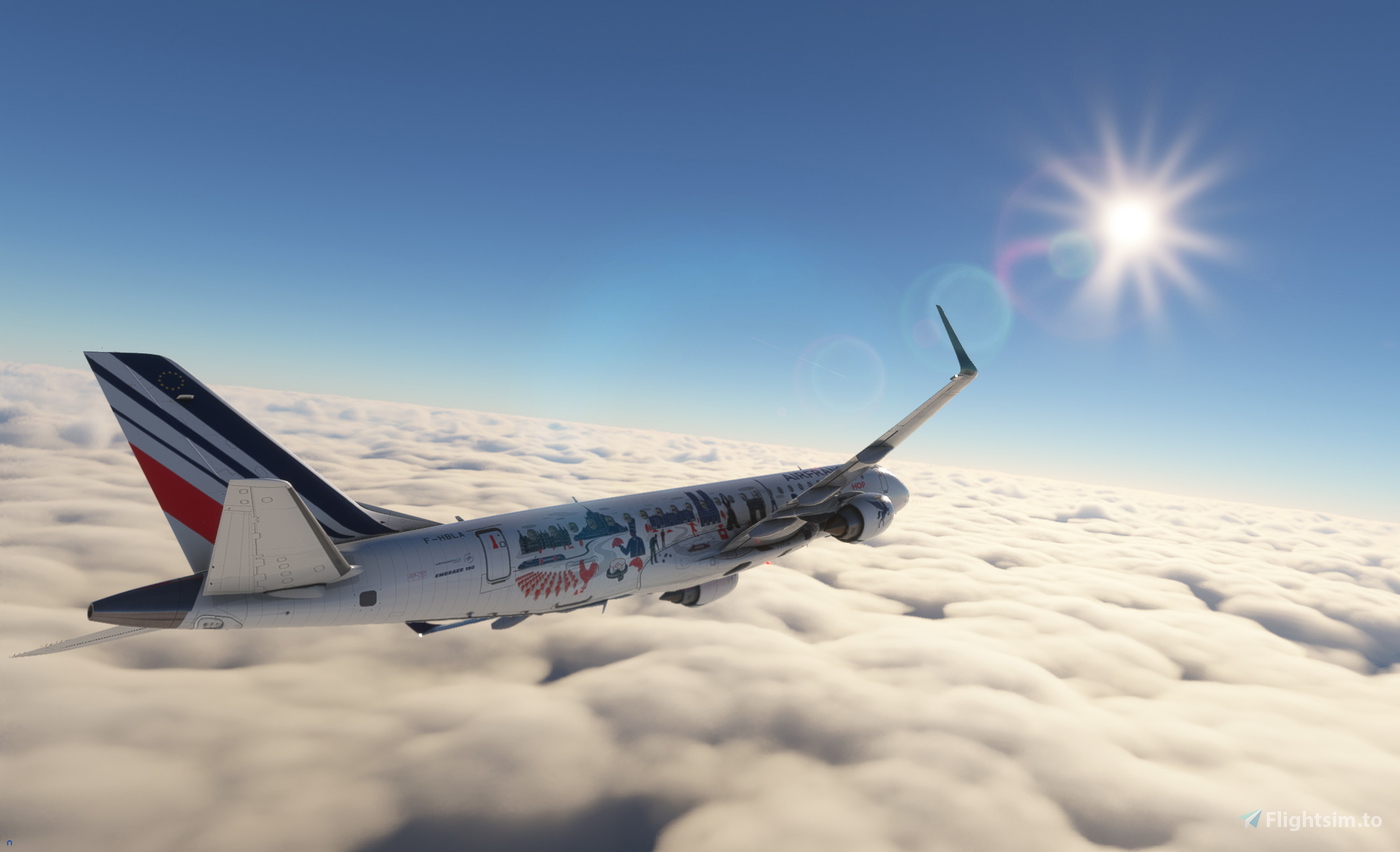 FlightSim Studio - E190 - Air France HOP 'French Wanderlust' (SWISS ...