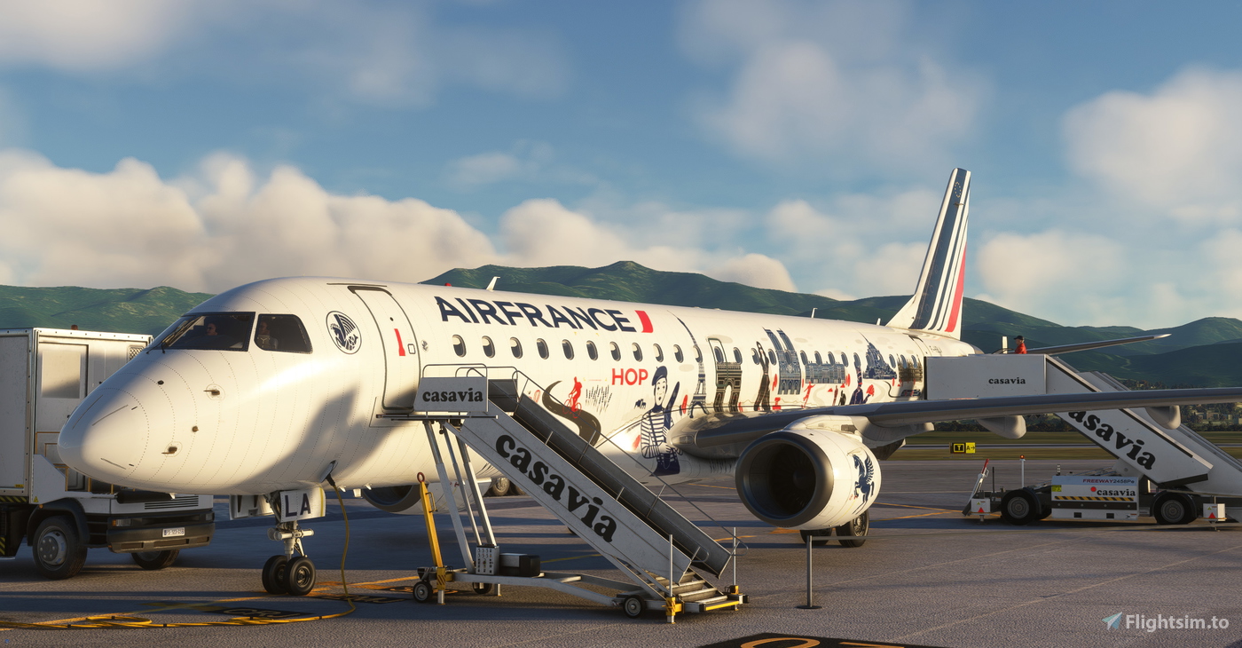 FlightSim Studio - E190 - Air France HOP 'French Wanderlust' (SWISS ...