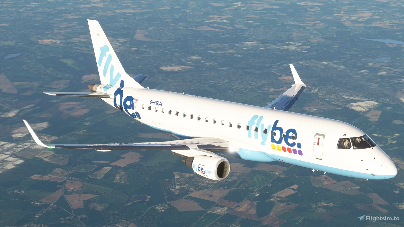 Flybe (circa 2011) G-FBJA | w/Cabin pour Microsoft Flight Simulator | MSFS