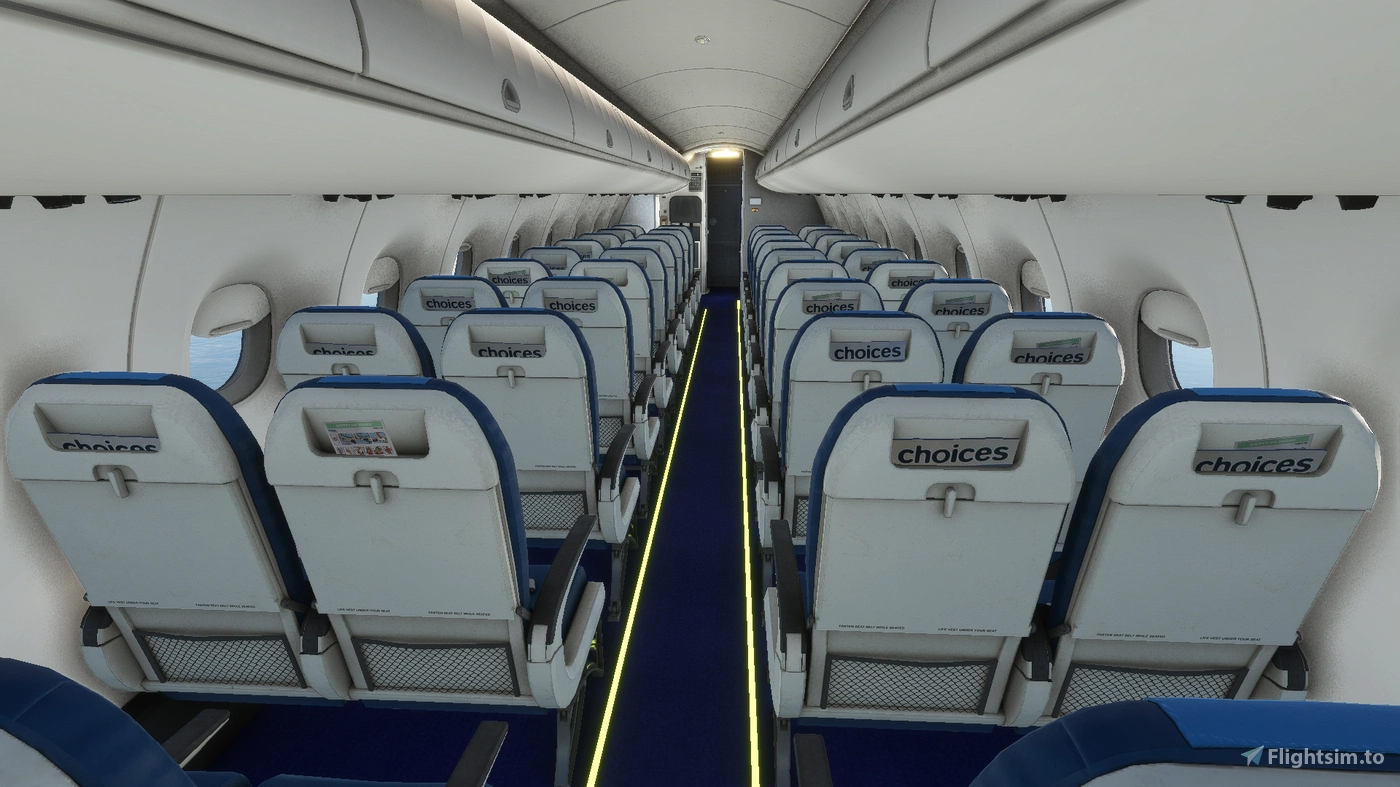 Flybe (circa 2011) G-FBJA | w/Cabin pour Microsoft Flight Simulator | MSFS