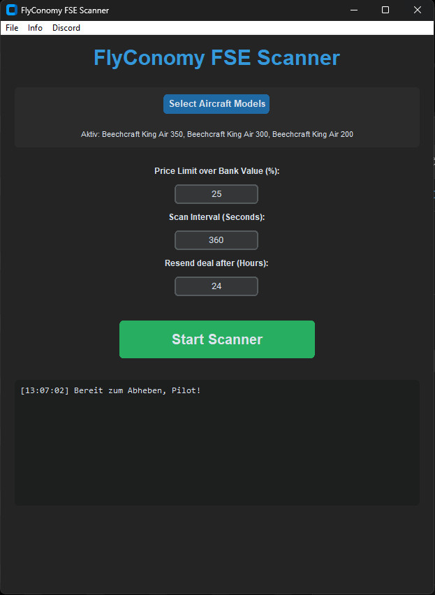 FlyConomy Scanner pour Microsoft Flight Simulator | MSFS